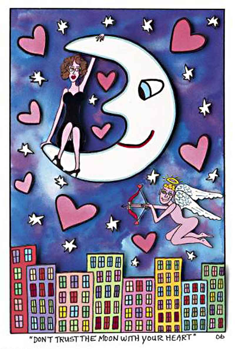 James Rizzi - Dont trust the moon with your heart - Galerie Zimmermann ...