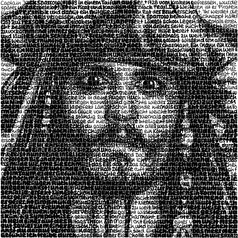 Saxa - Captain Jack Sparrow (Klein) - Galerie Zimmermann und Heitmann